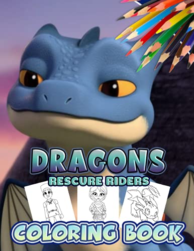 Dragons Rescue Riders Coloring Book: This is a coloring book with vivid ...