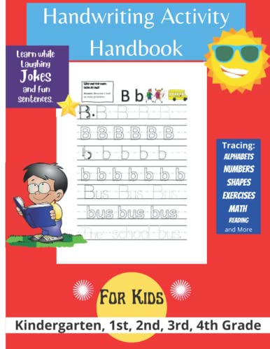 Handwriting Practice for Kids, kindergarten, 1st, 2nd, 3rd , 4th Grade ...