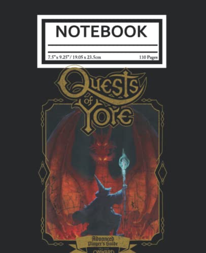 Notebook: Onwạrd Quests Of Yore Advanced Players Guide 110 Pages ...