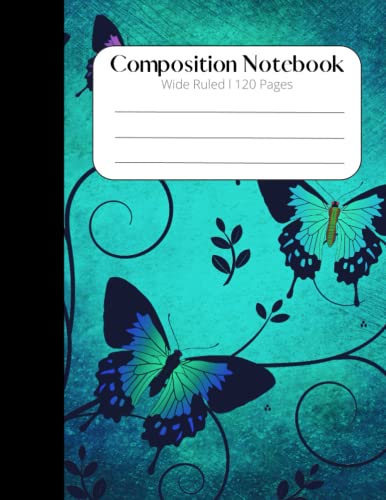Fun Design Composition Notebook : 120 Pages : Wide Ruled : Great for ...