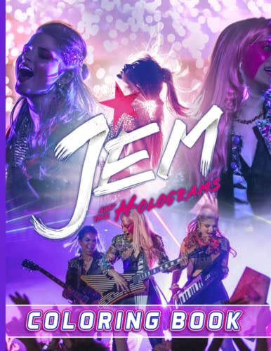 Jem Coloring Book: Easy Nice Books And Perfection The Relax Holograms ...
