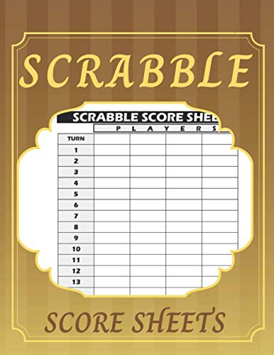 Scrabble Score Sheets: 120 Score pads for Scrabble game | Score Record ...