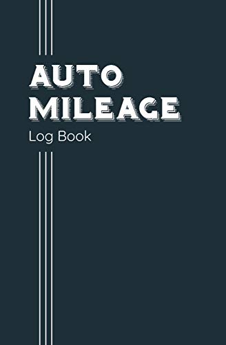 Auto Mileage Log Book: Vehicle Mileage and Expense Tracker, Black by ...