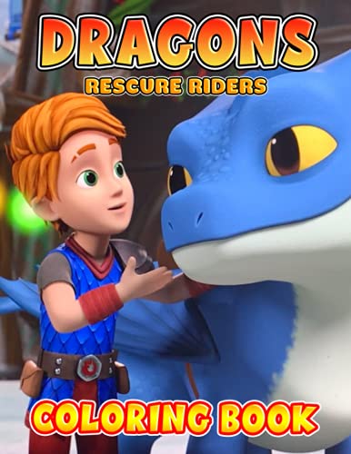 Dragons Rescue Riders Coloring Book: This is a coloring book with vivid ...