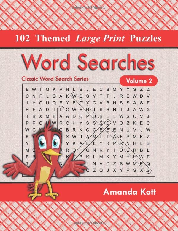 Word Searches: 102 Themed Large Print Puzzles by Amanda Kott | Goodreads