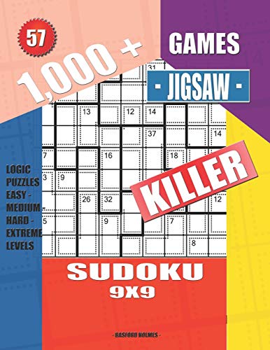 1,000 + Games jigsaw killer sudoku 9x9: Logic puzzles easy - medium ...