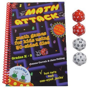 Math Attack: Math Games for Kids Using 30-sided Dice, Grades K-9 (Box ...