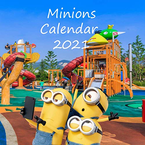 Minions calendar 2021: Minions wall calendar 2021 with glossy cover and ...