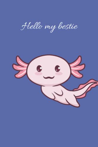 hello axolotl Notebook: Composition Notebook : axolotl / journal/ diary ...