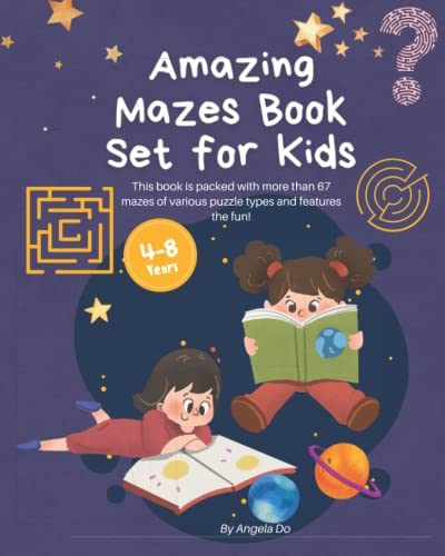 Amazing Mazes Book Set for Kids 4-8: Maze Activity Workbook for Children - 67 mazes - Maze ...