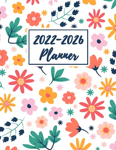 2022-2026 Planner: Five Year Planner, 60 Months Calendar, January 2022 ...
