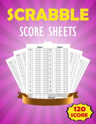 Scrabble Score Sheets: Scrabble Score Sheets Pads Official, Scrabble ...