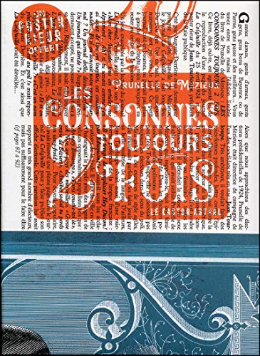 Les consonnes toujours 2 fois (Humour) by Prunelle de Mézieux | Goodreads