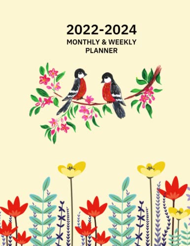 2022-2024 Monthly & Weekly planner: Three Year Planner Calendar ...