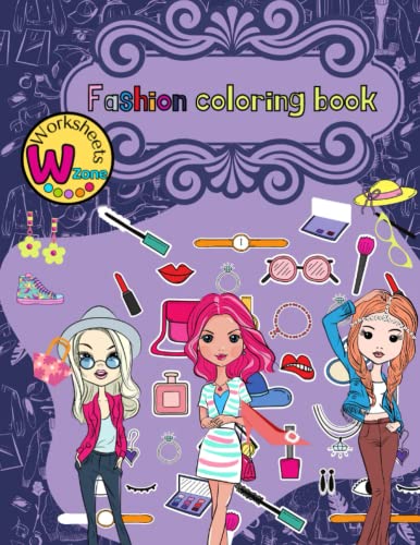 fashion coloring book for girls ages 8-12 design and color: Cute Modern ...