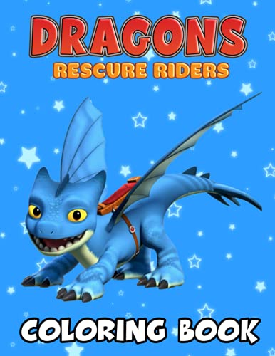 Dragons Rescue Riders Coloring Book: This is a coloring book with vivid ...