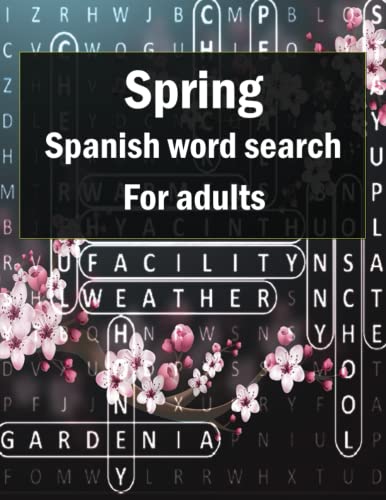 Spring Spanish word search for adults: large print spanish spring word ...