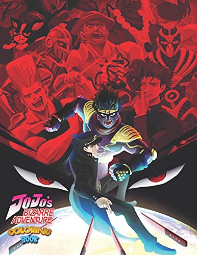 Jojos Bizarre Adventure Coloring Book: Stress Relief Adult Coloring ...