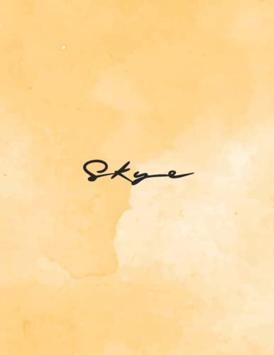 Skye: Personal Name Dot Gird | The Notebook For Writing Journal or ...