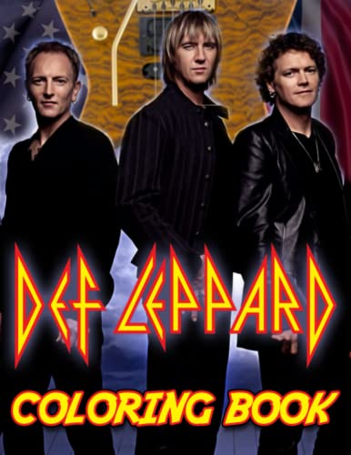 Def Coloring Book: Exploring The Leppard A Collection Relaxing Books ...