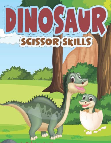 Dinosaur Scissor Skills: Cut And Paste Skills Preschool Workbook For ...