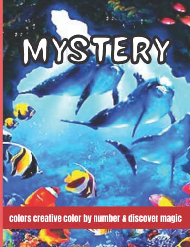 Mystery colors creative color by number & discover magic: Large print ...