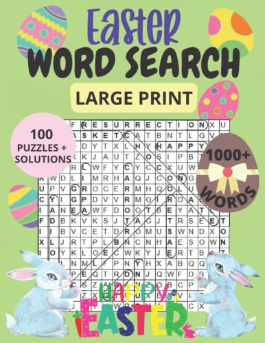 Easter Word Search for Adults: Large Print Puzzle Book for Men and ...