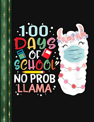 100 days of school no probllama: llama - Planner Journal for kids 100 ...