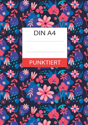 DIN A4 PUNKTIERT: XXL NOTIZBUCH - 120 punktierte Seiten - Schreibheft ...