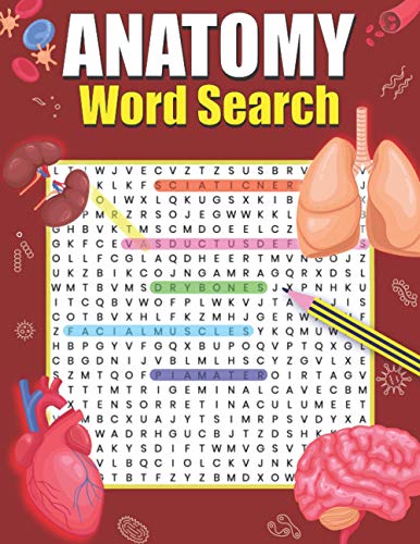 Anatomy Word Search: Adult Word Search, Brain Games, Anatomy Puzzle ...
