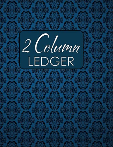 2 Column Ledger Book: 8.5 x 11 Columnar Pad 2 Columns ( large size ...