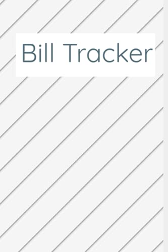 Bill Payment Tracker Book: 6 x 9, 100 Page Black and White Interior ...