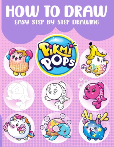 Pikmi How To Draw: Amazing Drawing And Coloring Book For Who Lover Pops ...