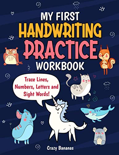 My First Handwriting Practice Workbook: Trace Lines, Letters, Numbers ...