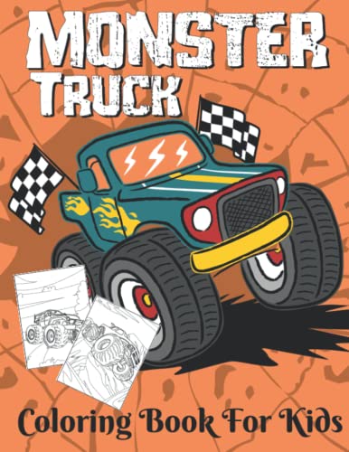 Monster Truck Coloring Book: 30 Detailed Monster Truck Designs to Color ...