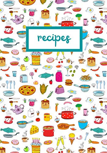Recipes: 100 page blank recipe book with table of contents by Lili and ...