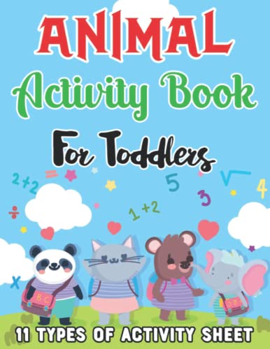 Animal Activity Book For Toddlers: Cute Animals activities Sheet For ...