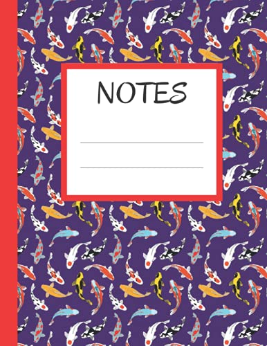 Notes: Koi fish cover design notebook. Beautiful gift for any occasion ...