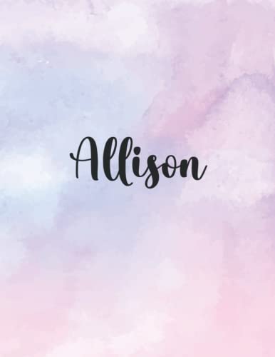 Allison: Journal Notebook Gray for Writing and Drawing, Blank ...