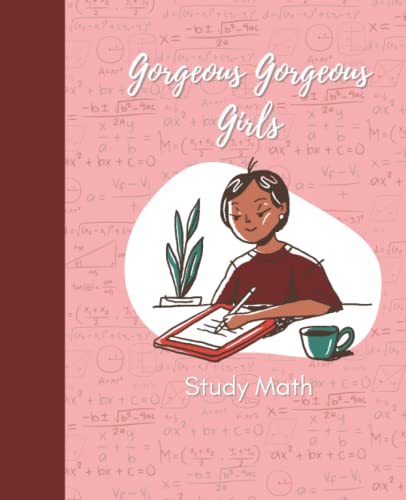 Gorgeous Gorgeous Girls Study Math: College Ruled Red and Pink ...