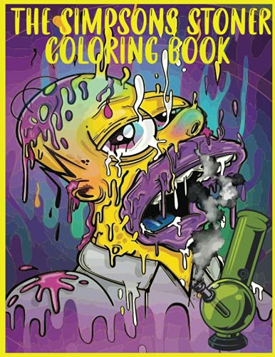 the simpsons stoner coloring book: amazing 30 hight quality images for ...