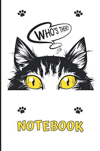 NOTEBOOK: Cat notebook with 120 lined pages 6” x 9” perfect for ...
