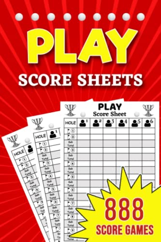 Play Score Sheets: 888 Score Games for Scorekeeping by David Dice ...