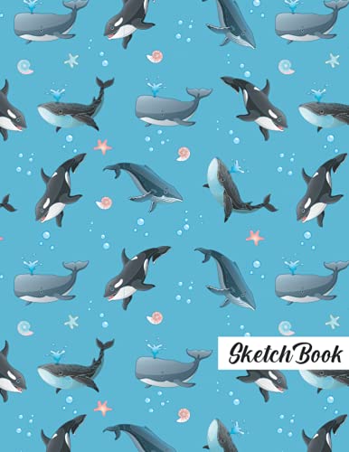 Killer Whale Sketchbook: Killer Whale animals Lover Sketchbook For Men ...