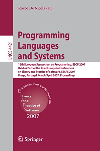 Programming Languages and Systems: 16th European Symposium on ...