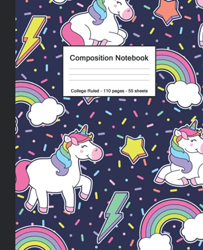 Composition Notebook: Blank College Ruled Paper Notebook | Pretty ...