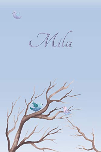 Mila: Personalized Name Journal/Notebook for Women and Girls - Cute ...