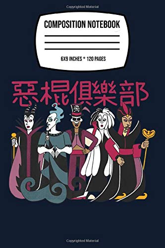 Composition Notebook: Disney Villains Hanzi Villains Club Group Shot ...