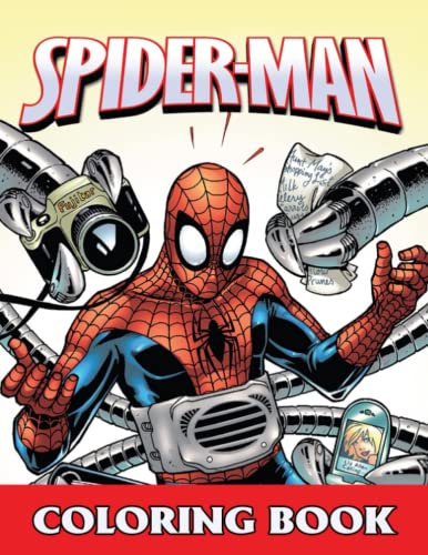 Spídér-Man Coloring Book: Coloring Book with Beautiful and High-Quality ...