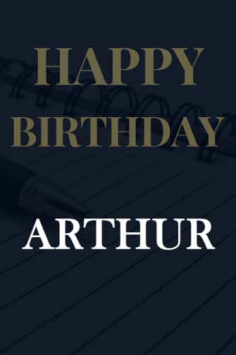 Happy birthday ARTHUR notebook : 2022 blue elegant journal perfect as a ...